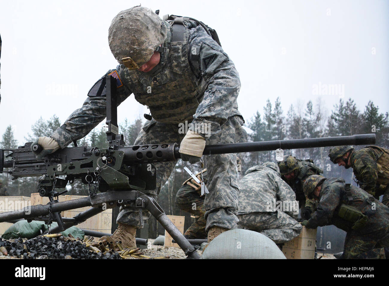 U.S. Army Soldiers at Combined Arms Training Center, 7th Army JMTC ...