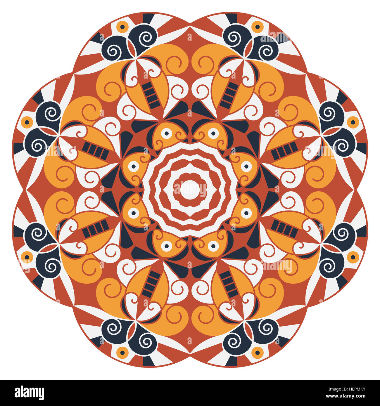 Egyptian ethnic pattern Cut Out Stock Images & Pictures - Alamy