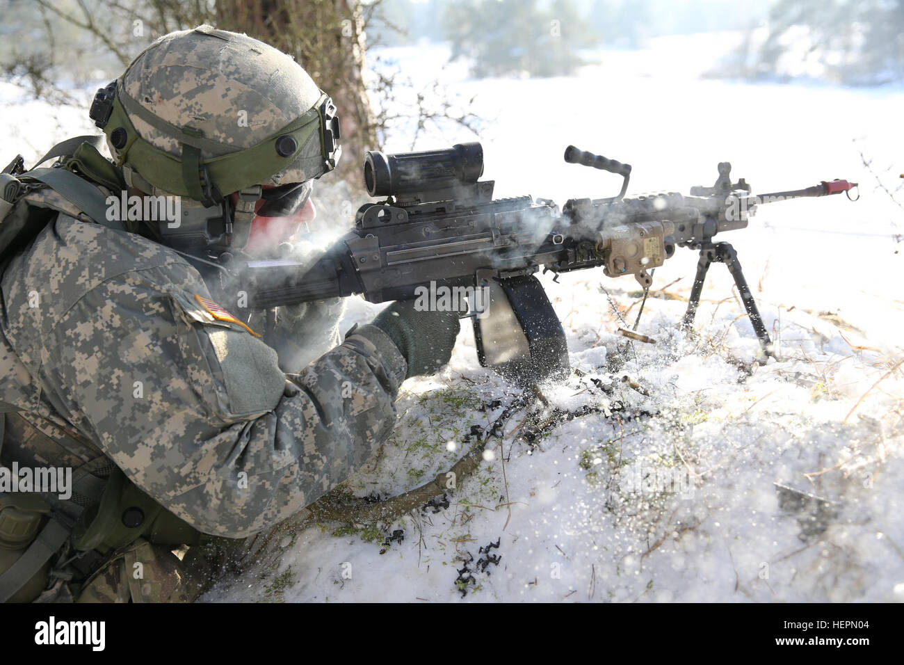 A U.S. Soldier of Bravo Company, 173rd Brigade Support Battalion, 173rd ...