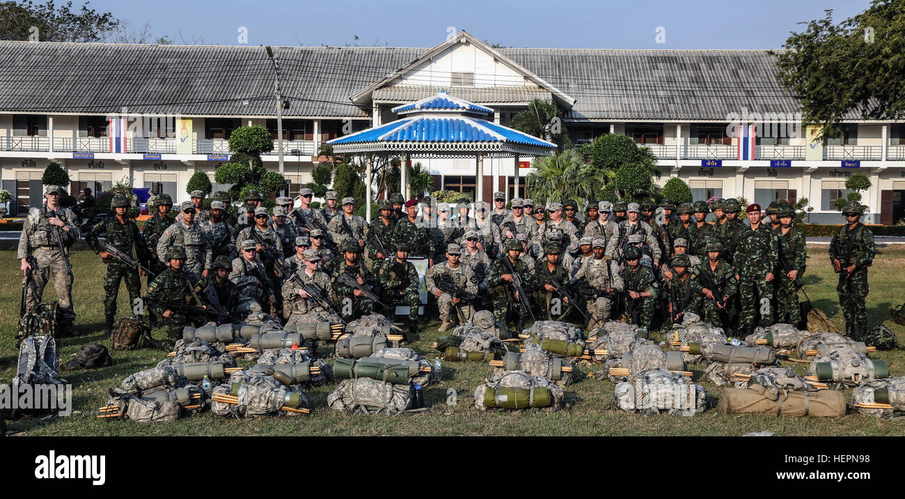 Royal Thai Army soldiers, assigned to 3rd Rifle Company, and U.S. Army ...