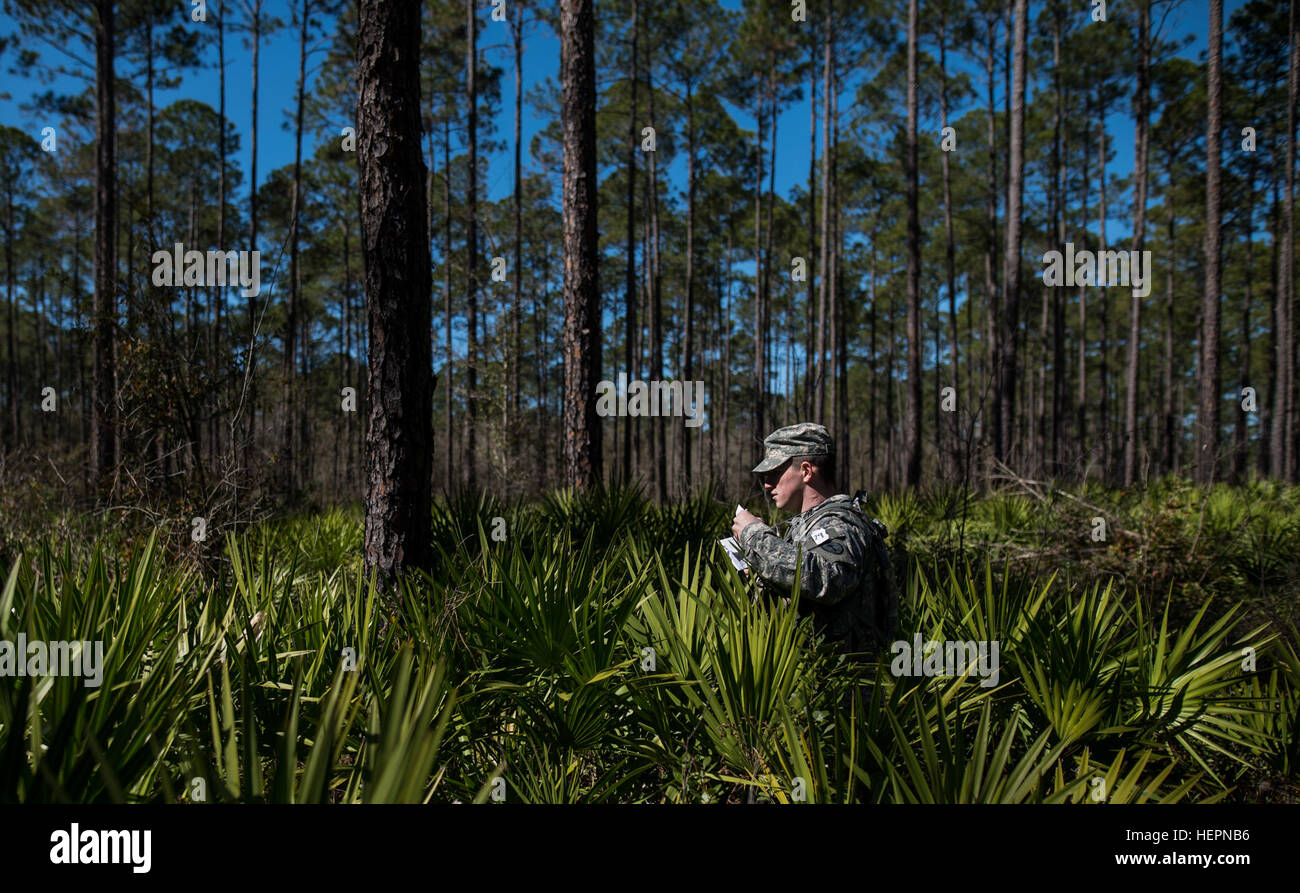 U.S. Army Reserve military police Soldiers complete a land navigation ...