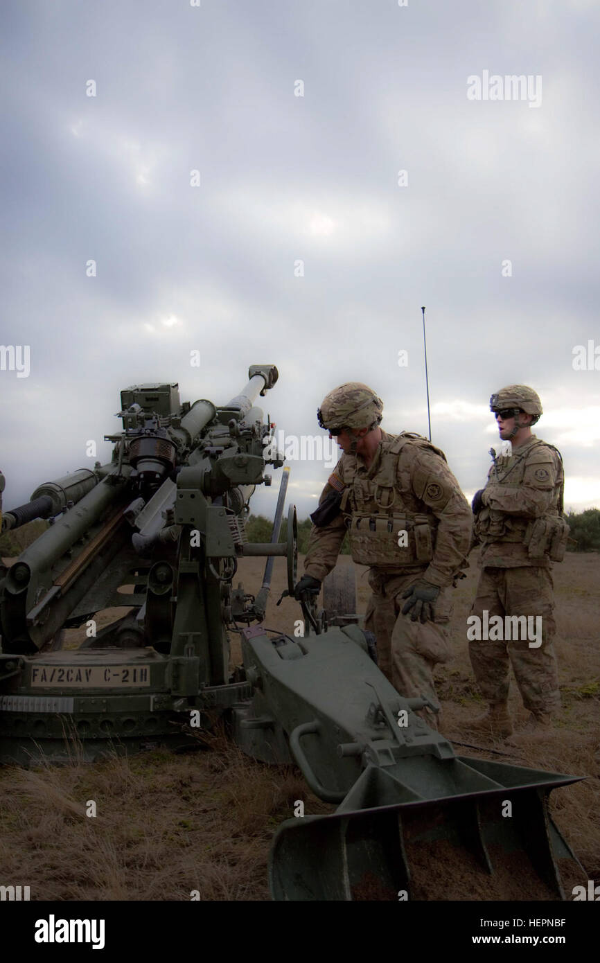 Cobra battery field artillery squadron 2 cavalry regiment hi-res stock ...