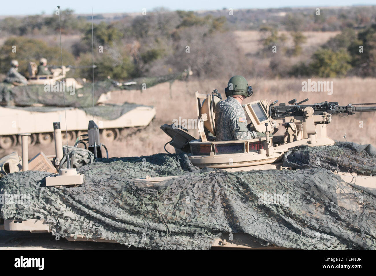 M1A2 Abrams tank crews from Company C, 2nd Battalion, 7th Cavalry ...