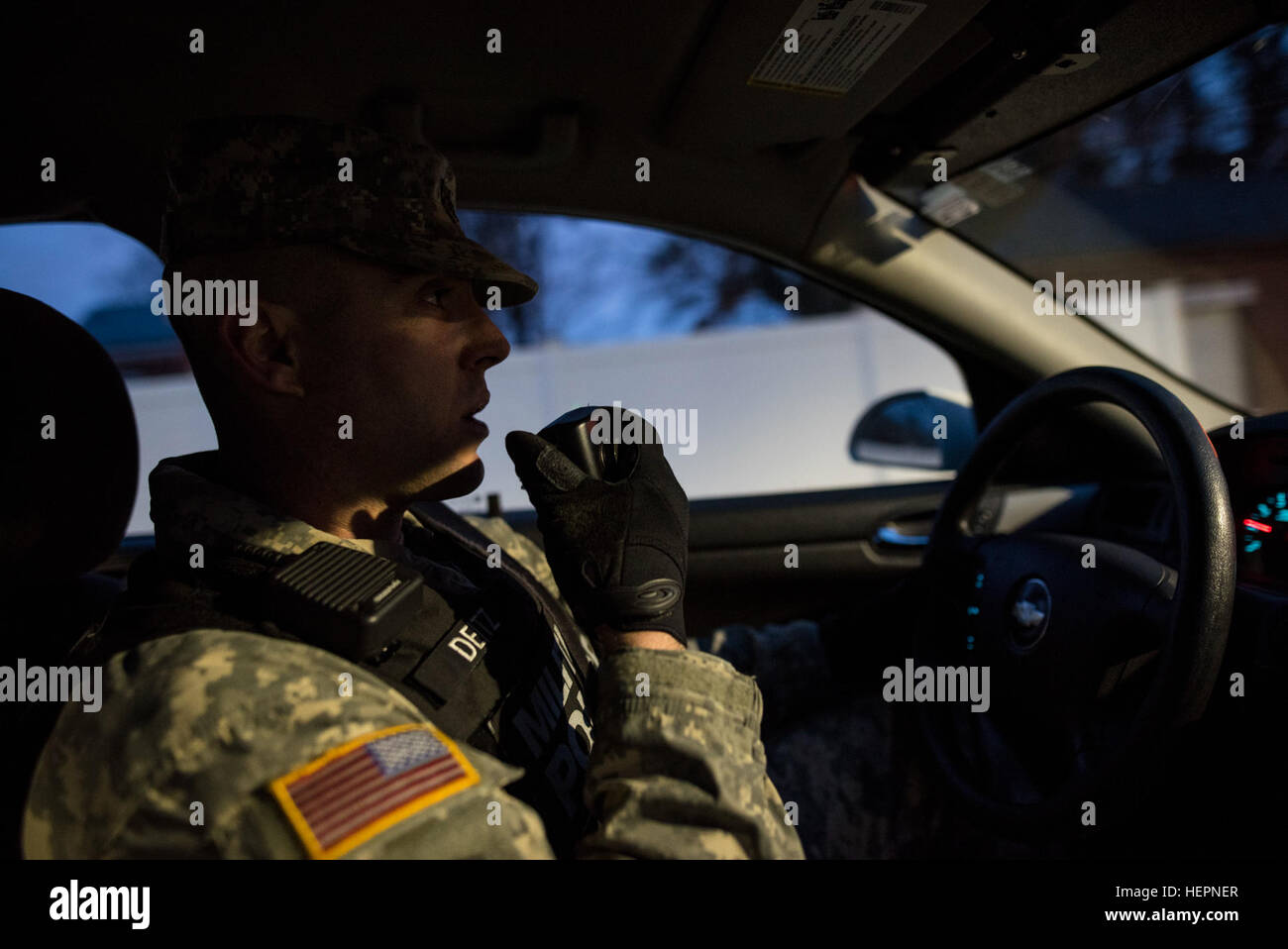 Staff Sgt. Micheal Deitz, patrol supervisor for the 289th Military ...