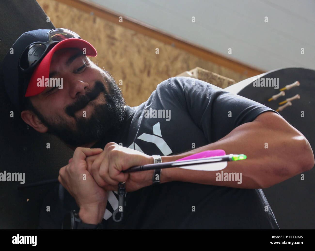 Staff Sgt. (Ret.) Eric Pardo, native of North Bergen, N.J., retrieves ...