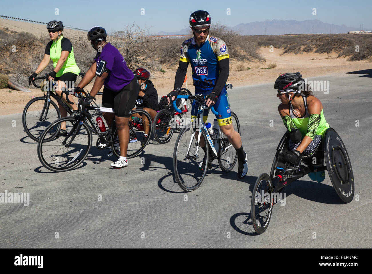 U.S. Army active duty and veteran Warrior athletes, take a break during ...