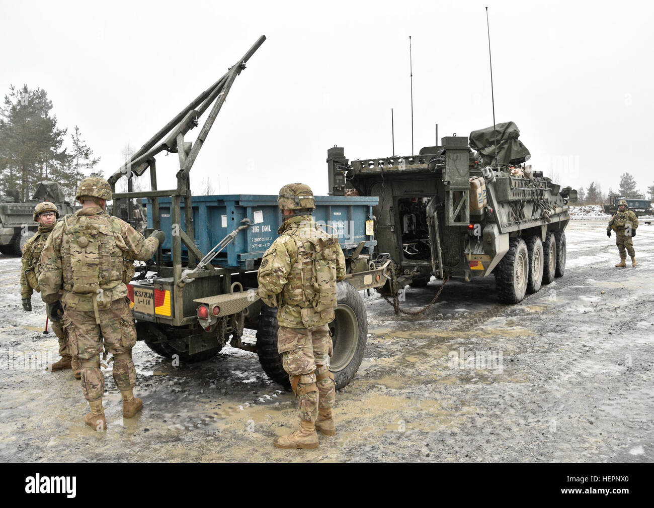 Troopers assigned to Alpha Troop, Regimental Engineer Squadron, 2nd ...