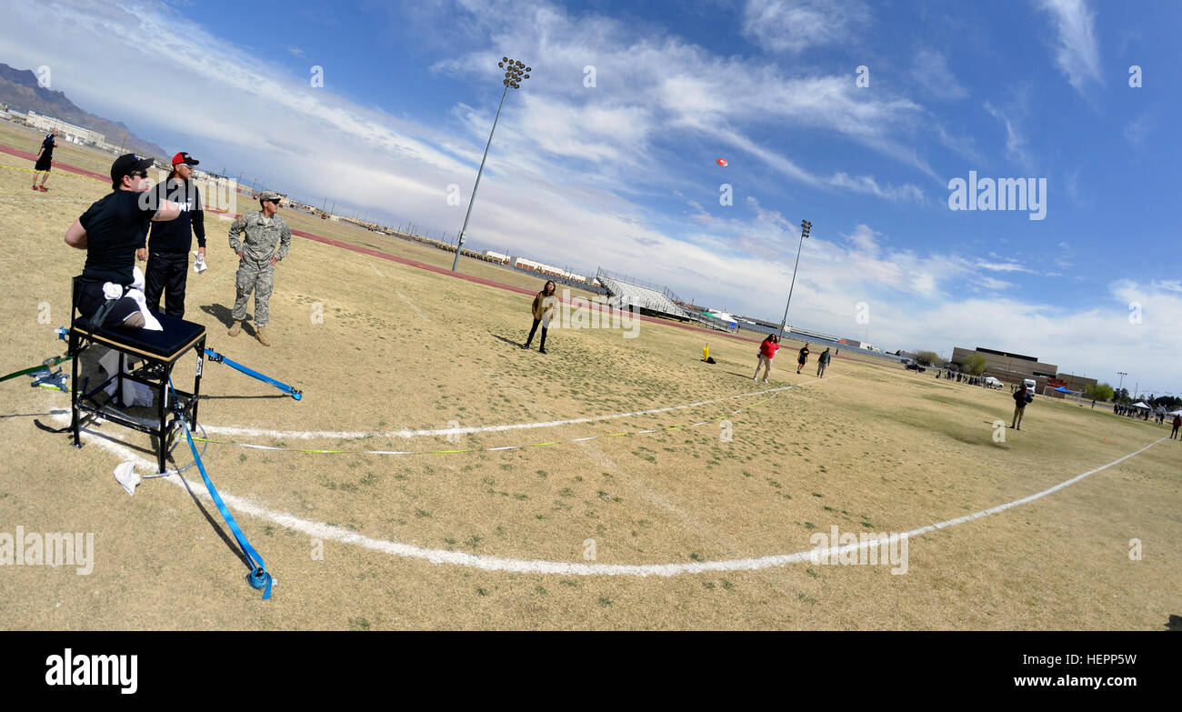 U.S. Army veteran Staff Sgt. Timothy Payne of Raleigh, N.C., throws a ...