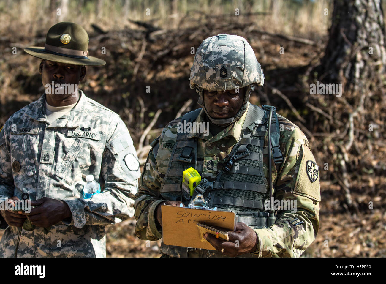 Army Reserve drill sergeant, Sgt. 1st Class Maurice Tucker, Company B ...