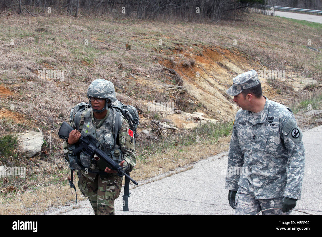 U.S. Army Reserve Sgt. Angel Hunter, 90th Aviation Support Battalion ...