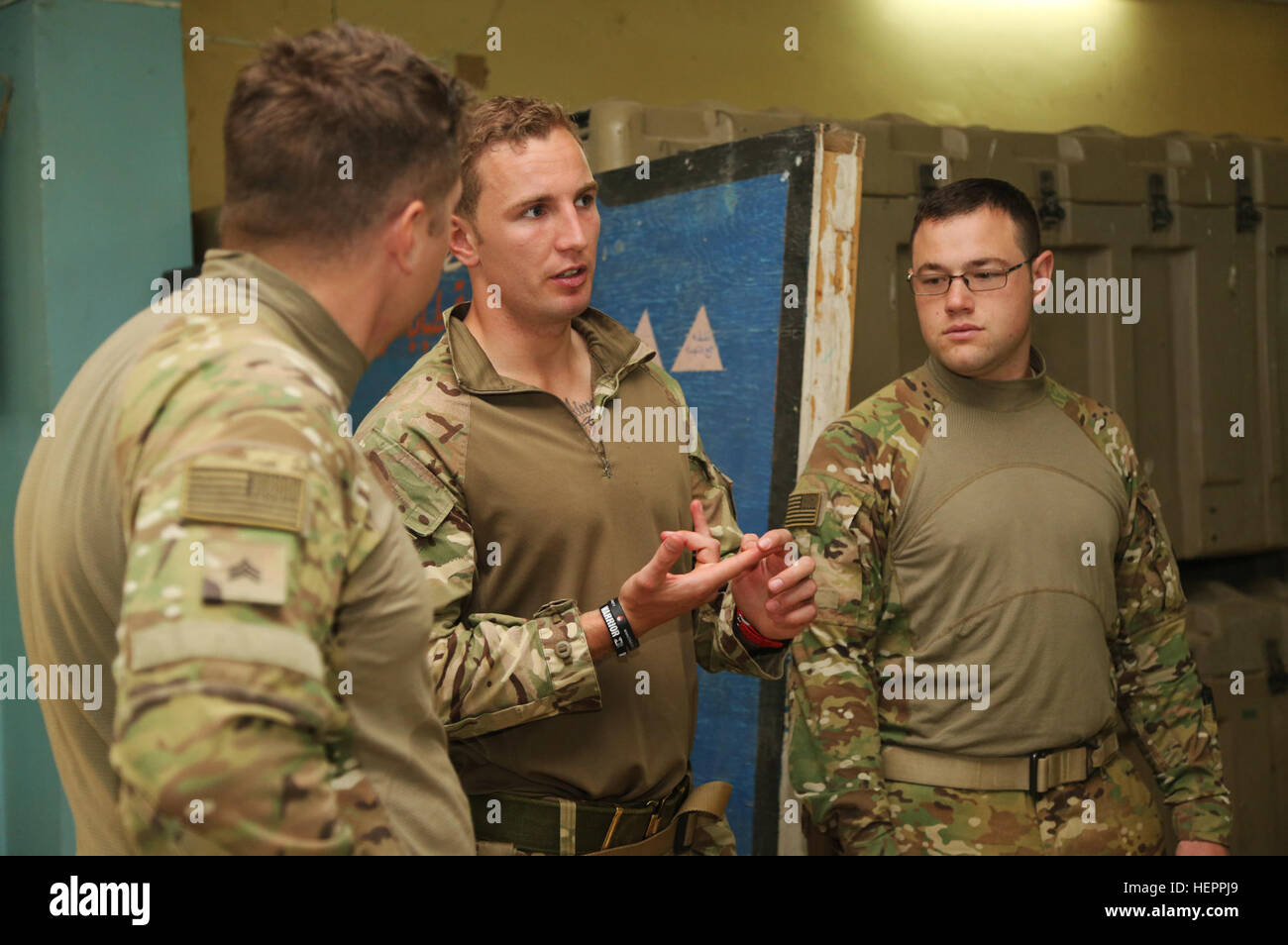 A British soldier, assigned to the Royal Army Medical Corps, informs U ...