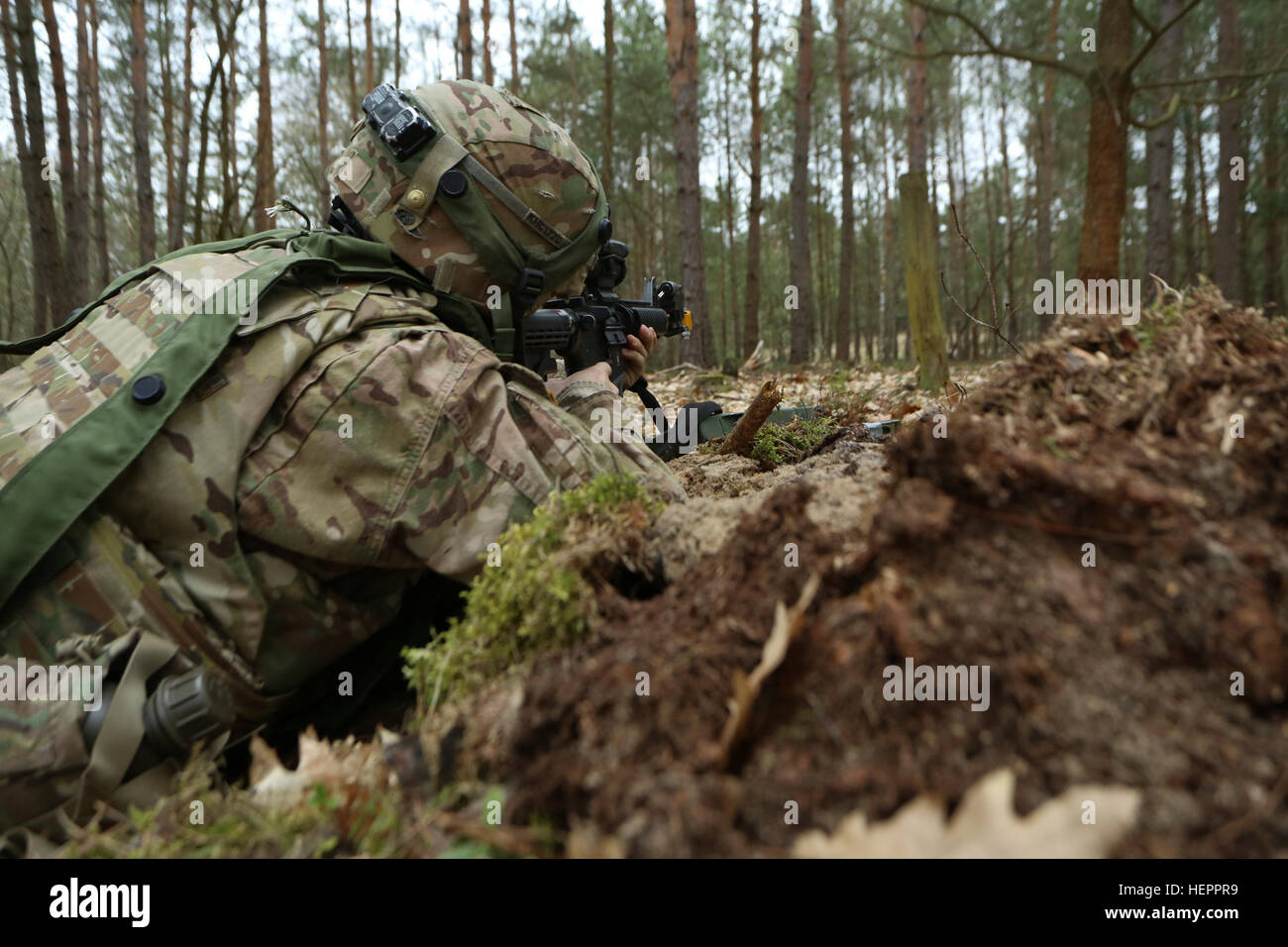 A U.S. Soldier from the 18th Combat Sustainment Support Battalion, 16th ...