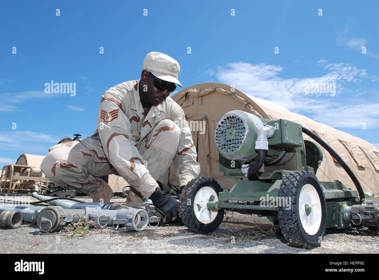 Army field shower hi-res stock photography and images - Alamy