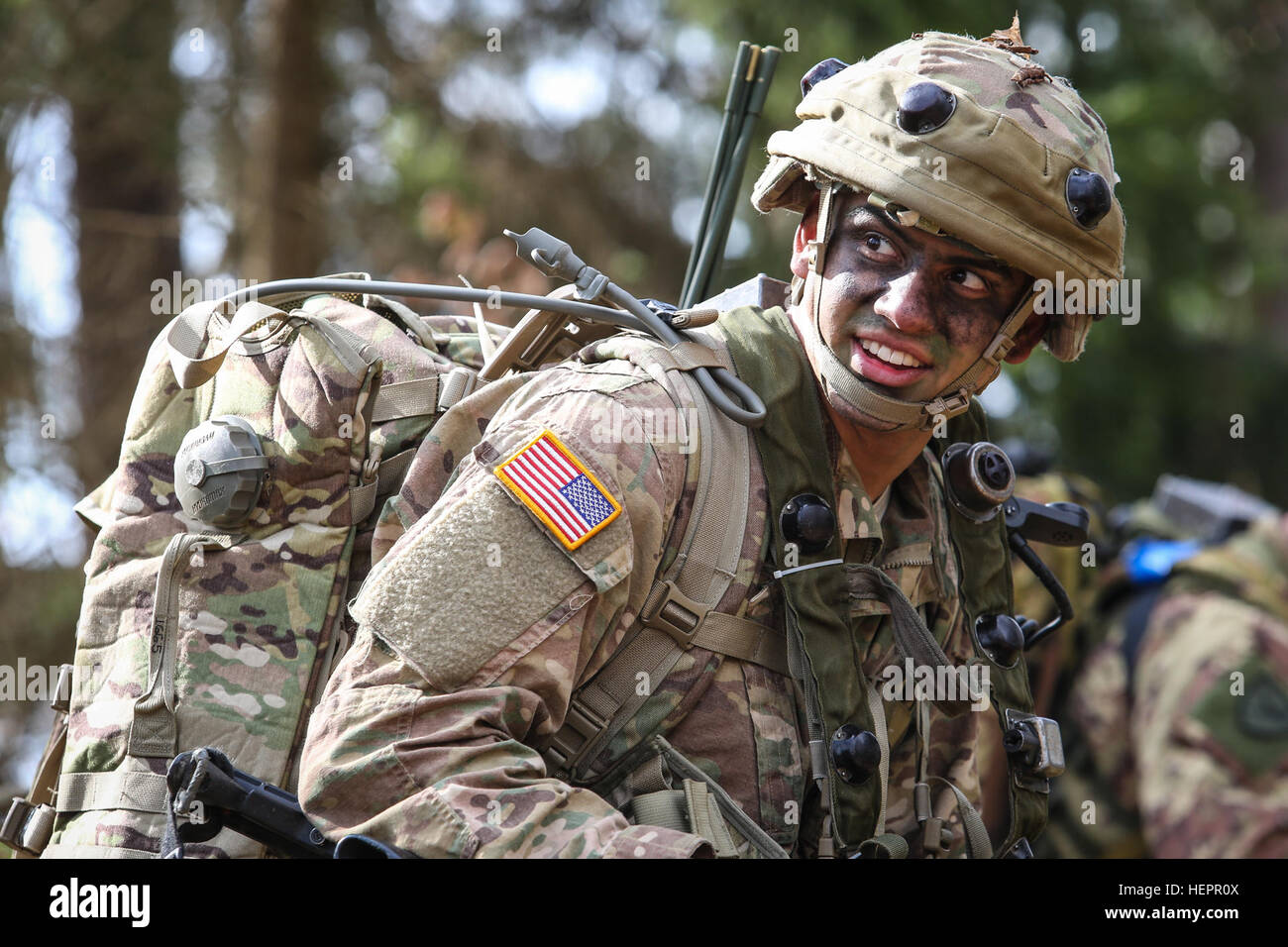 U.S. Army 1st Lt. Vincent Marcantonio of Headquarters and Headquarters ...