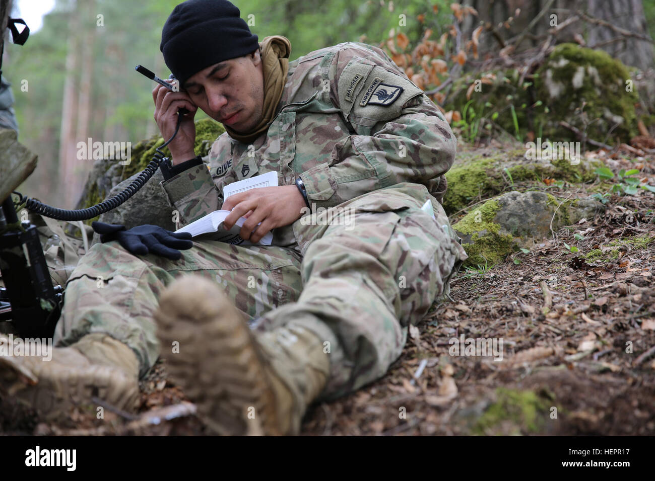 A U.S. Army Staff Sgt. Walter Gomez of Bulldog Troop, 1st Squadron ...