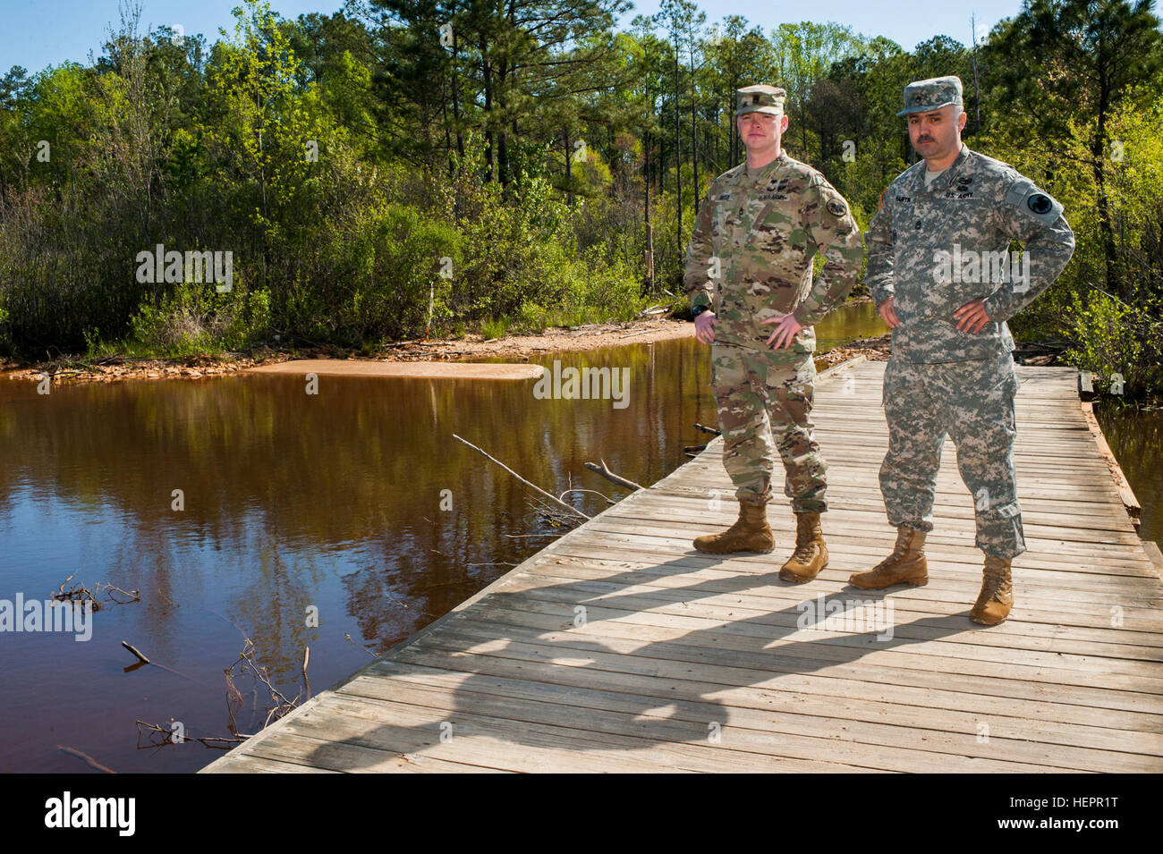Sgt. 1st Class Aaron Butler, left, and Sgt. 1st Class Casey Martin, are ...