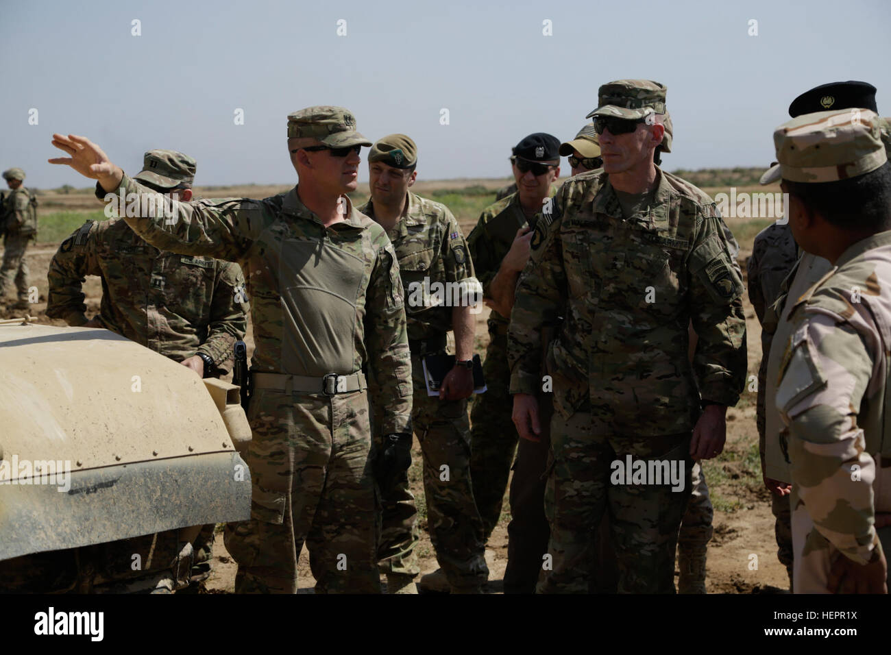 U.S. Army personnel observe and discuss partner capacity training and ...