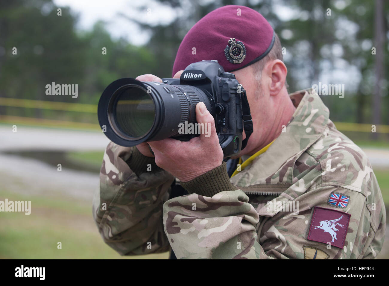 British Army Corporal Ian Chapman, of 299 Parachute Squadron Royal ...