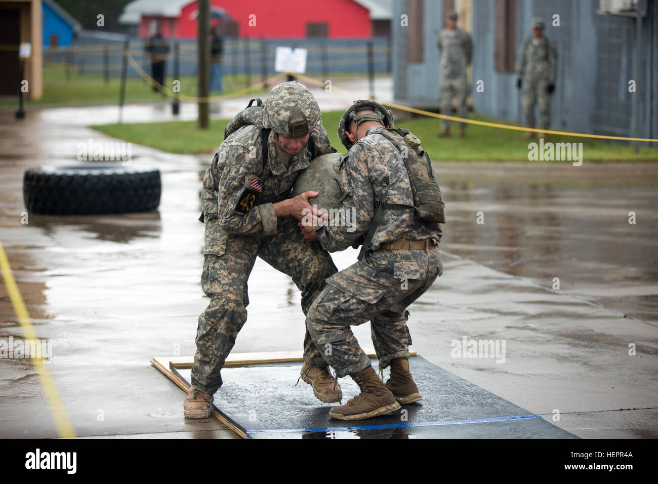 U.S. Army Capt. Benjamin Haggerty and 1st Lt. Paul Cortez, assigned to ...