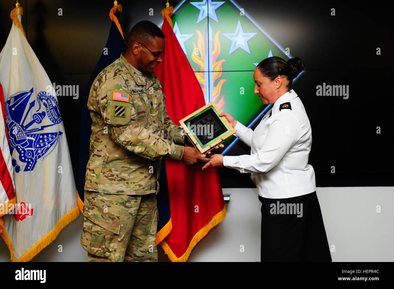 Command Sgt. Maj. Rebecca Franco, the former 20th Chemical, Biological ...