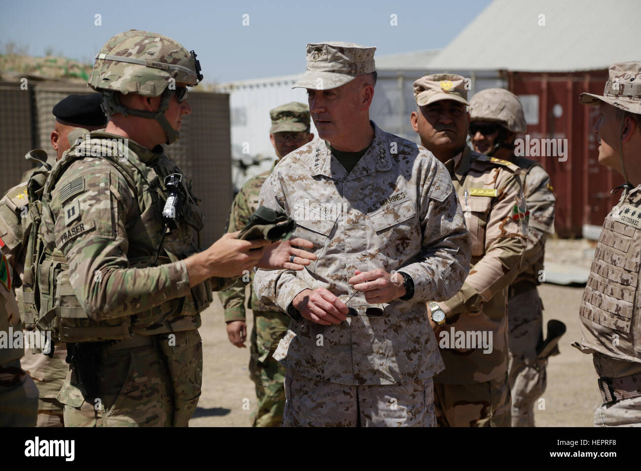 U.S. Army and Marine Corps leadership visit Besmaya Range Complex in ...