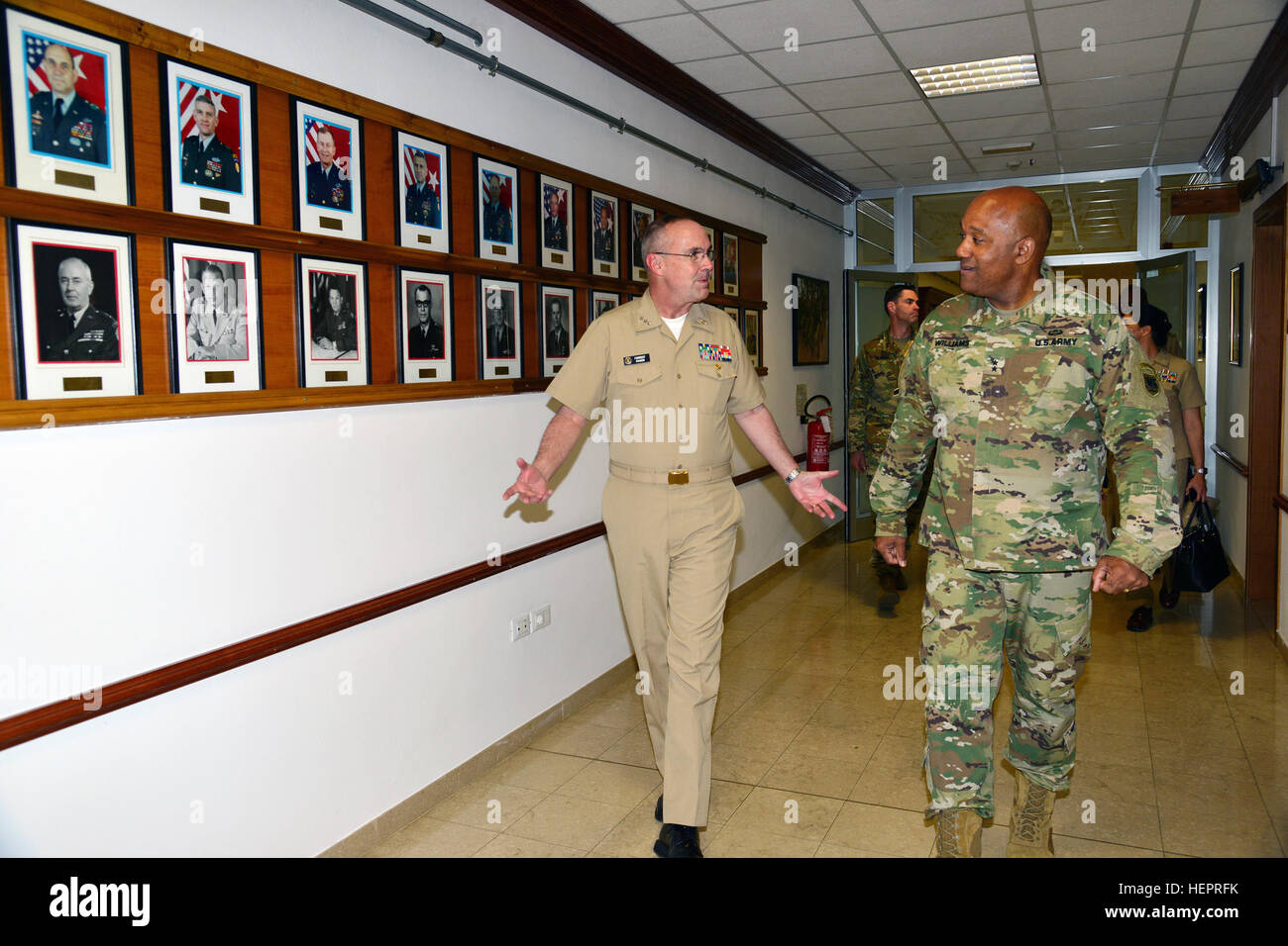 Maj. Gen. Darryl A. Williams (right), U.S. Army Africa Commanding ...