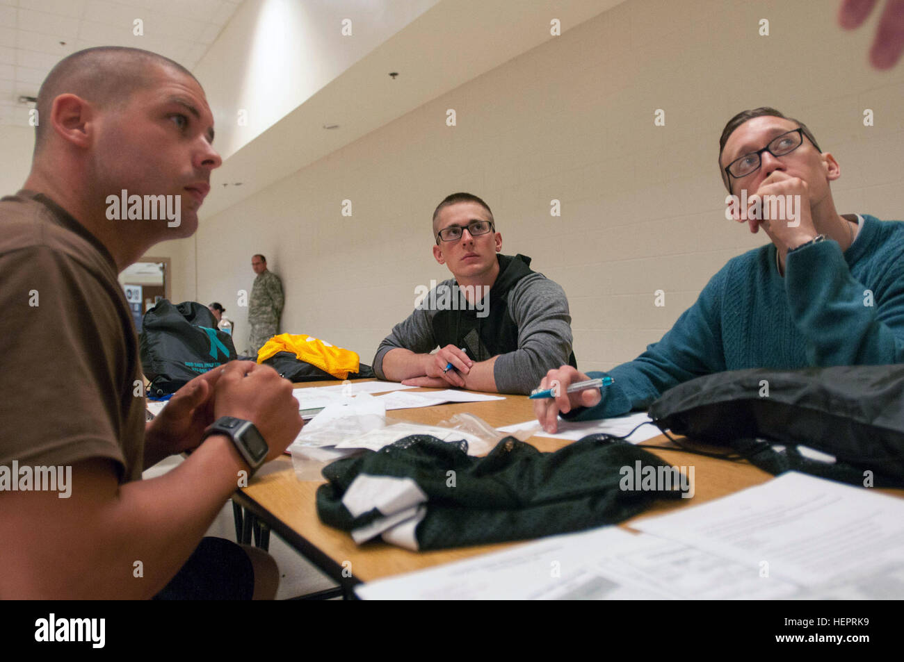 From left to right, Sgt. Stephen Shorey representing the 311th Signal ...