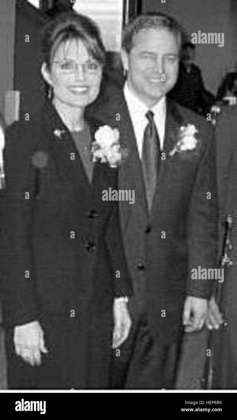 Sarah Palin Sean Parnell cropped Stock Photo - Alamy