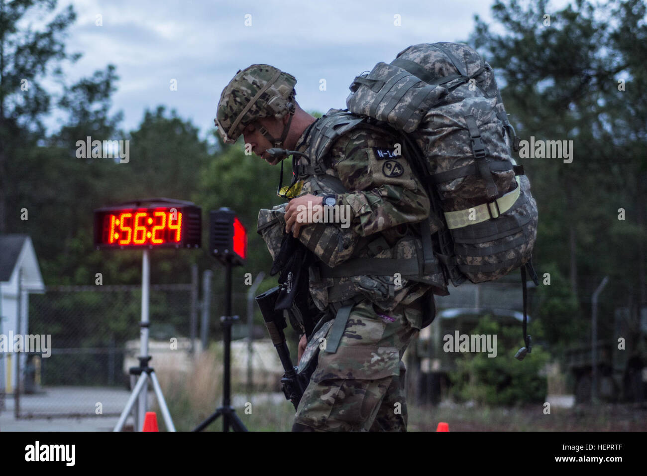 Sgt. 1st Class Daniel Aparicio, 80th Training Command (TASS) completes ...