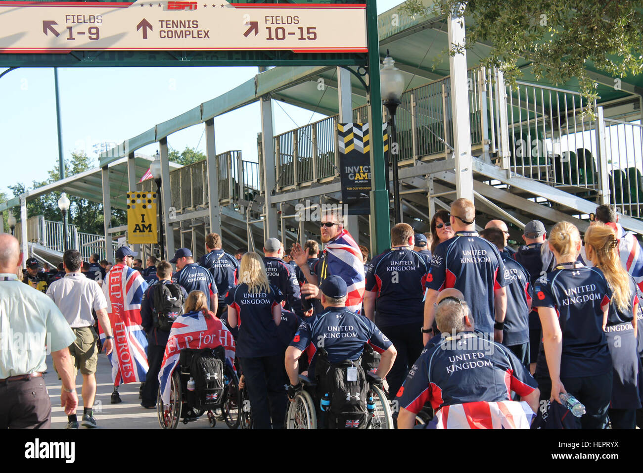 Members of the United Kingdom delegation to the Invictus Games make ...