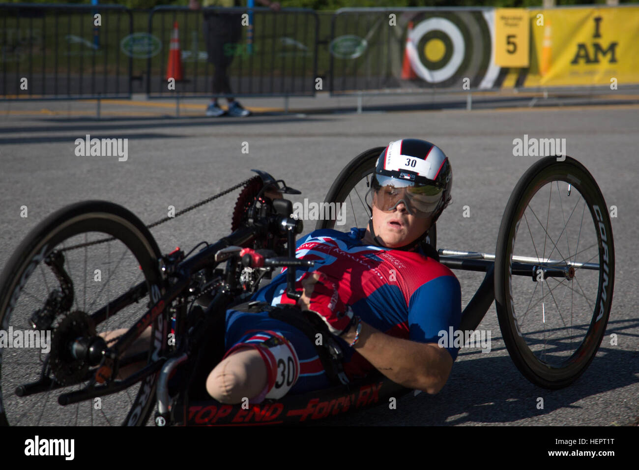 Dani Moffitt, Australia, competes in the 2016 Invictus Games on a road ...