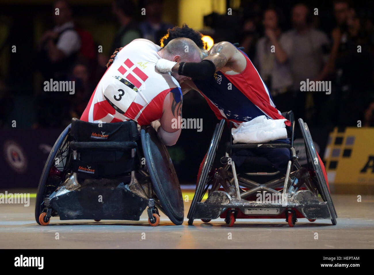 U.S. Marine Corps Veteran Anthony McDaniel and Denmark's Mark Peters ...