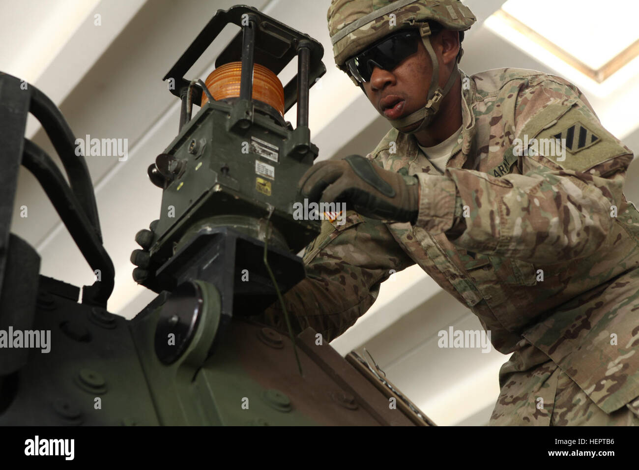A U.S. Army Soldier of Alpha Company, 5th Battalion, 7th Cavalry ...