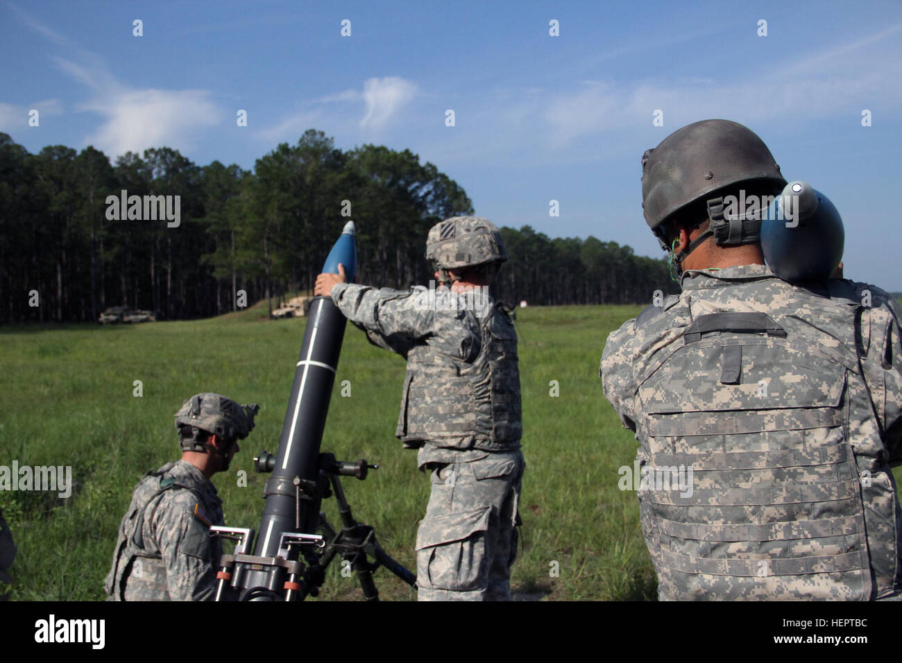 Indirect fire infantrymen of 6th Squadron, 8th Cavalry Regiment, 2nd ...