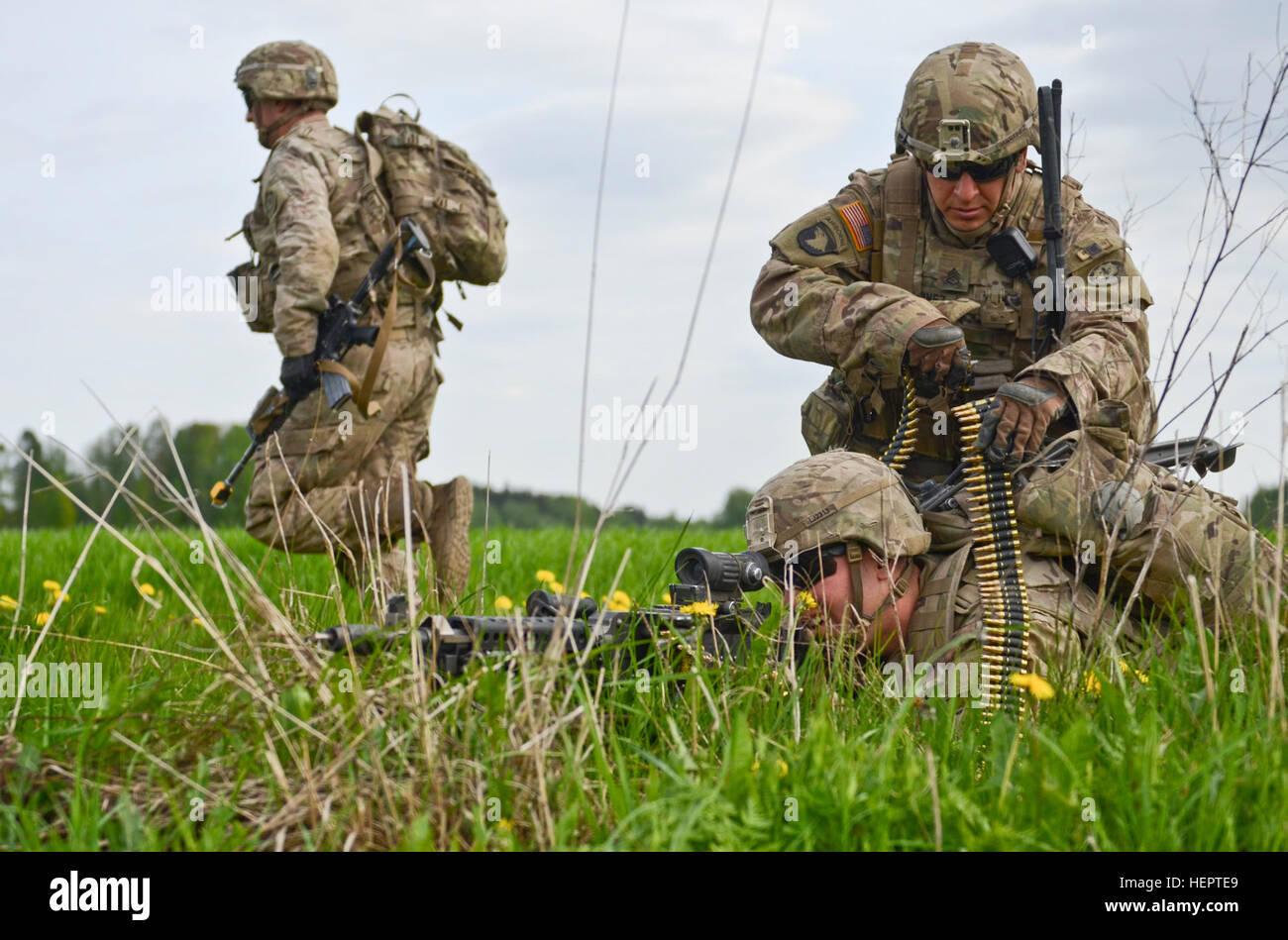 A Soldier from Eagle Troop, 2nd Squadron, 2nd Cavalry Regiment ...