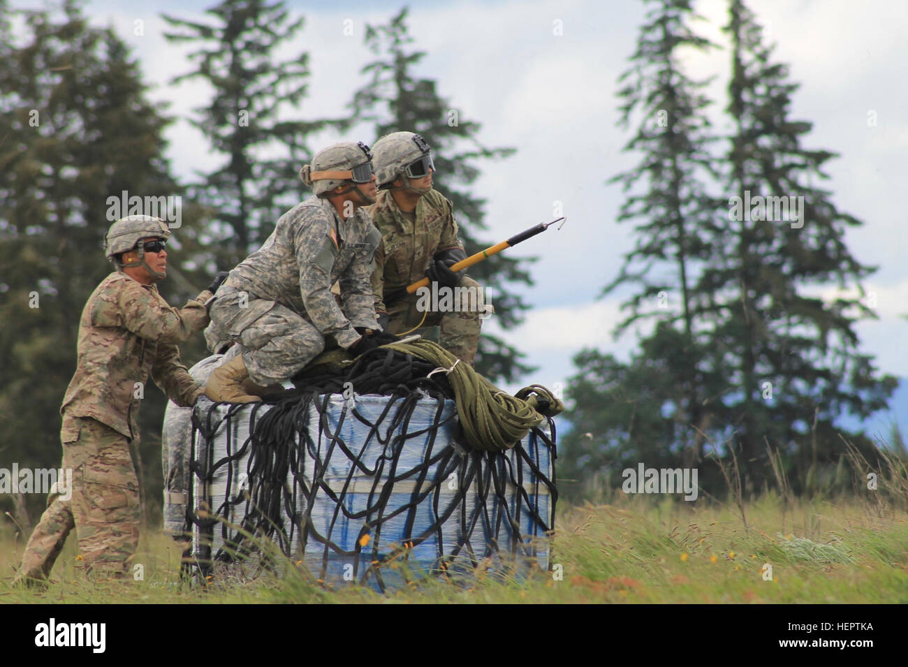 Soldiers with the 308th Brigade Support Battalion, 17th Field Artillery ...