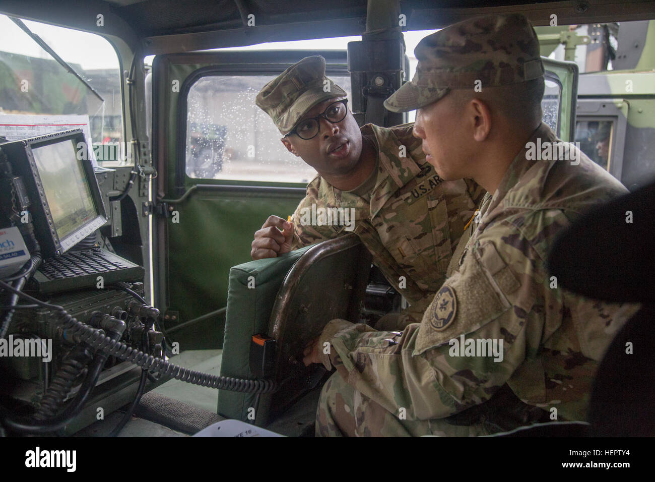 Convoy Commander U.S Army 1st Lt. Yuri Armstrong, a Platoon Leader for ...
