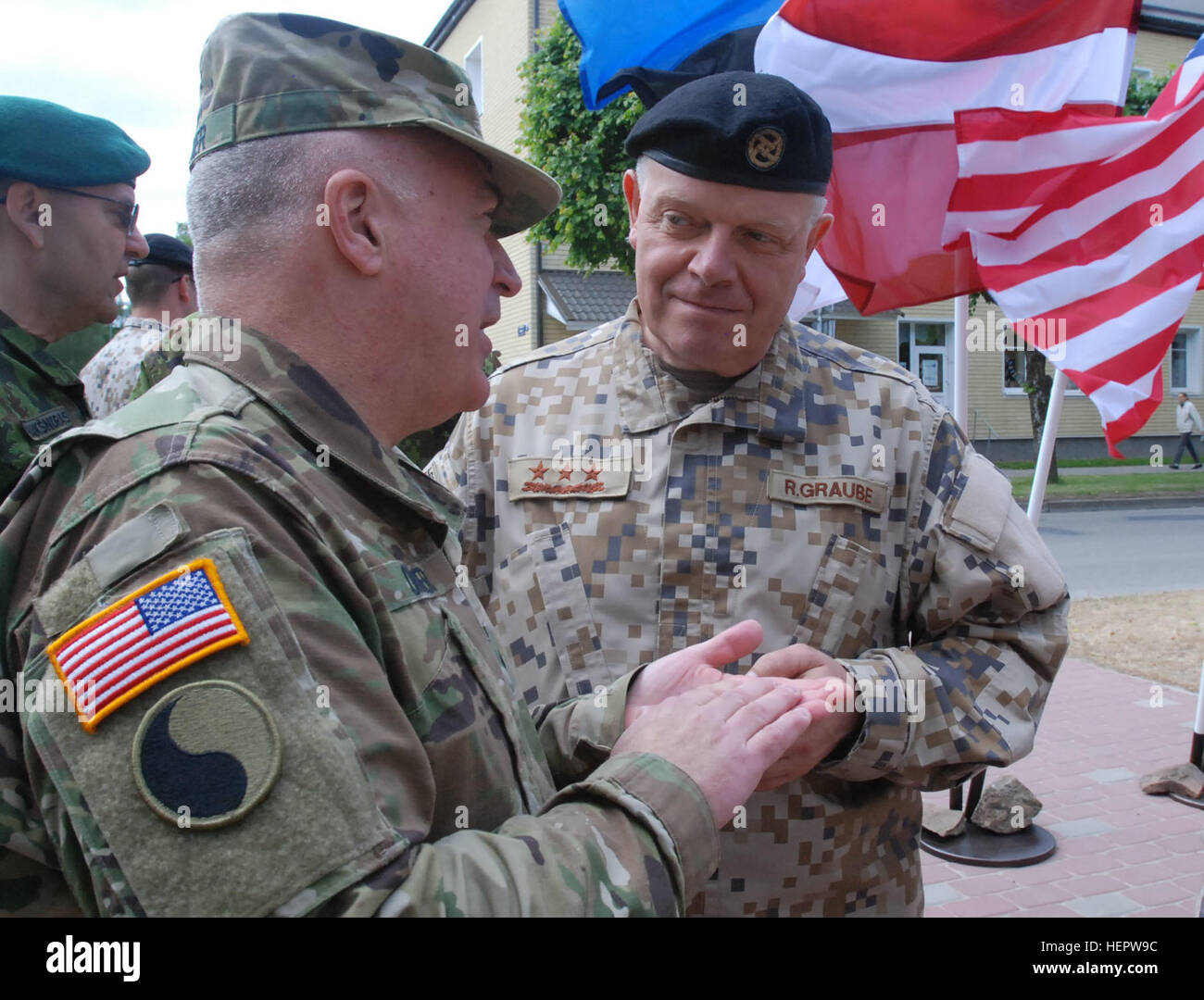 Brig. Gen. Blake C. Ortner, commanding general of the Virginia National ...