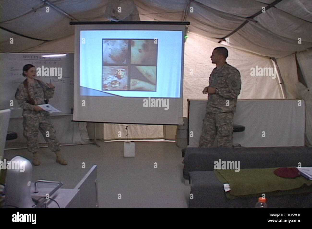 Capt. Susan Mosier (left), Headquarters and Headquarters Battery, 17th ...