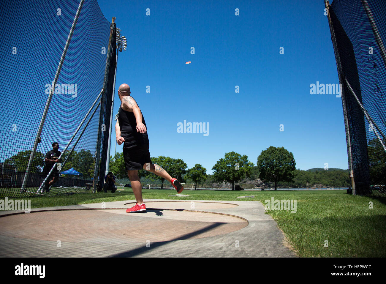U.S. Army Sgt. David Jones, of Middlebury, Vermont, practices for the ...
