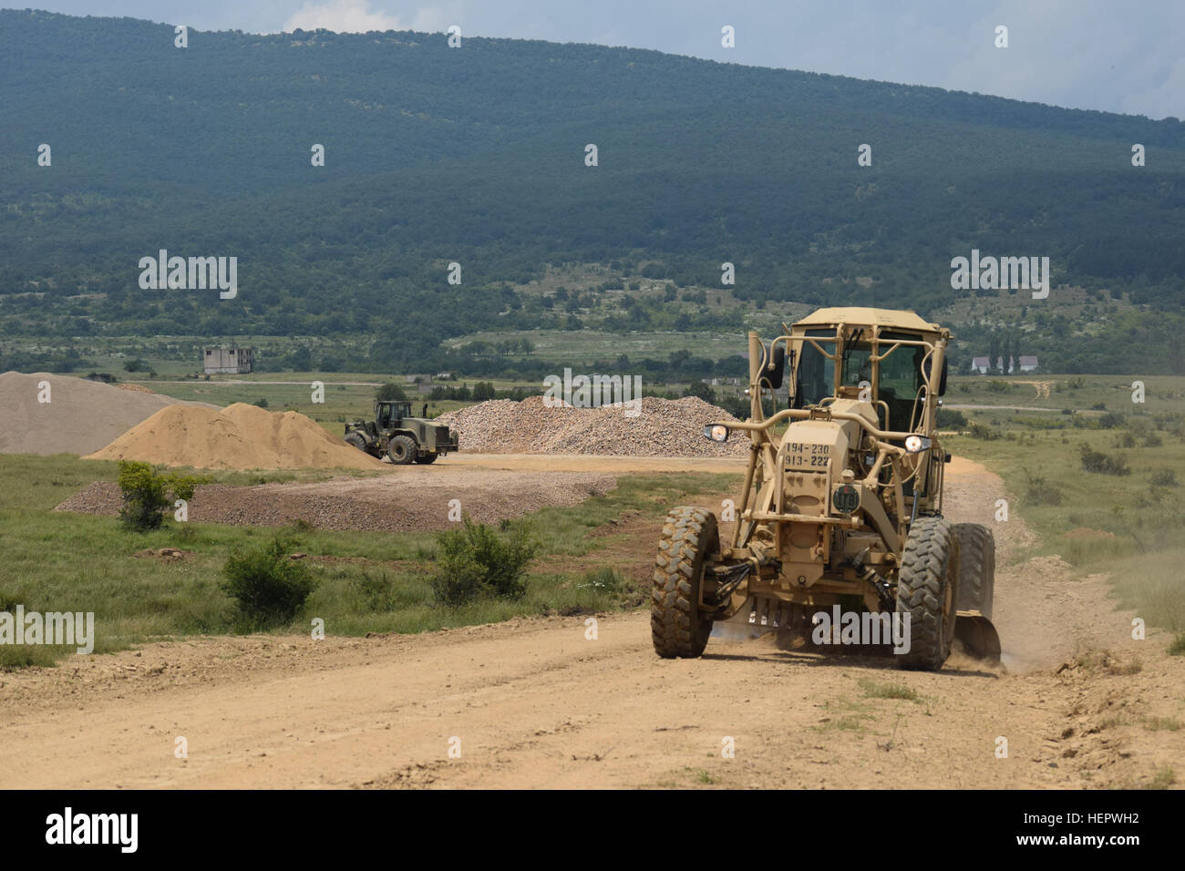U.S. Army engineers with the 858th Horizontal Engineer Company, 223rd ...