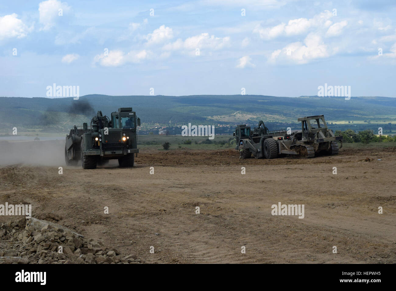 U.S. Army engineers with the 858th Horizontal Engineer Company, 223rd ...