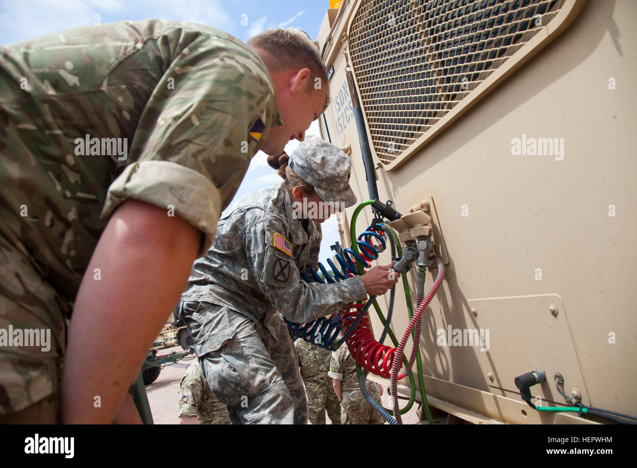U.S. Army Sgt. Keri Pfeifer with the 1244th Transportation Motor ...