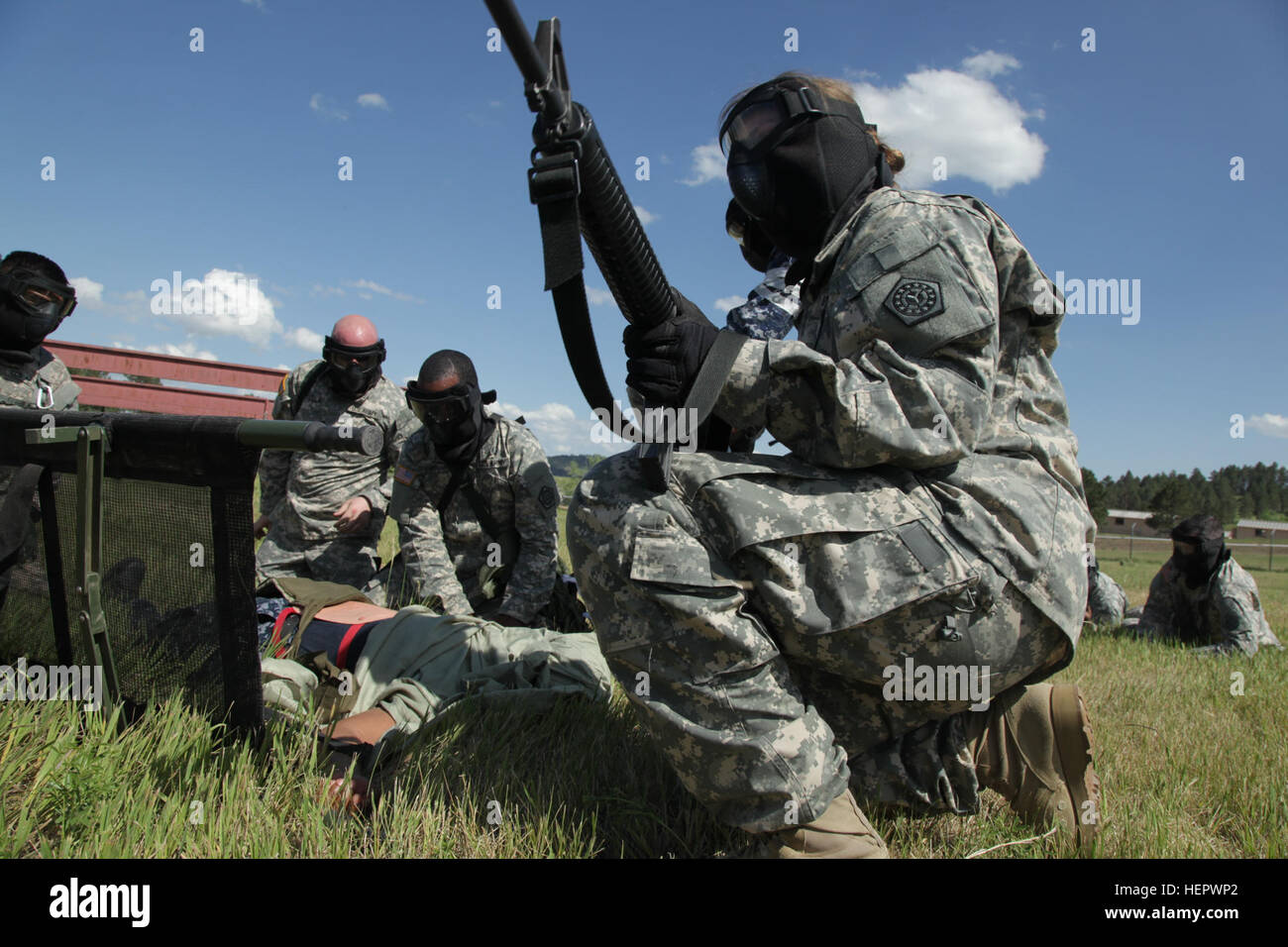 Soldiers from the108th Multifunction Medical Battalion, Illinois Army ...