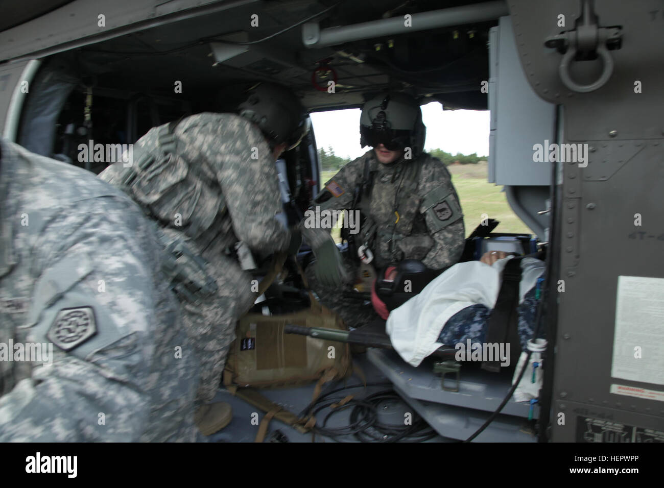 U.S. Army Soldiers from the 108th Multifunction Medical Battalion ...