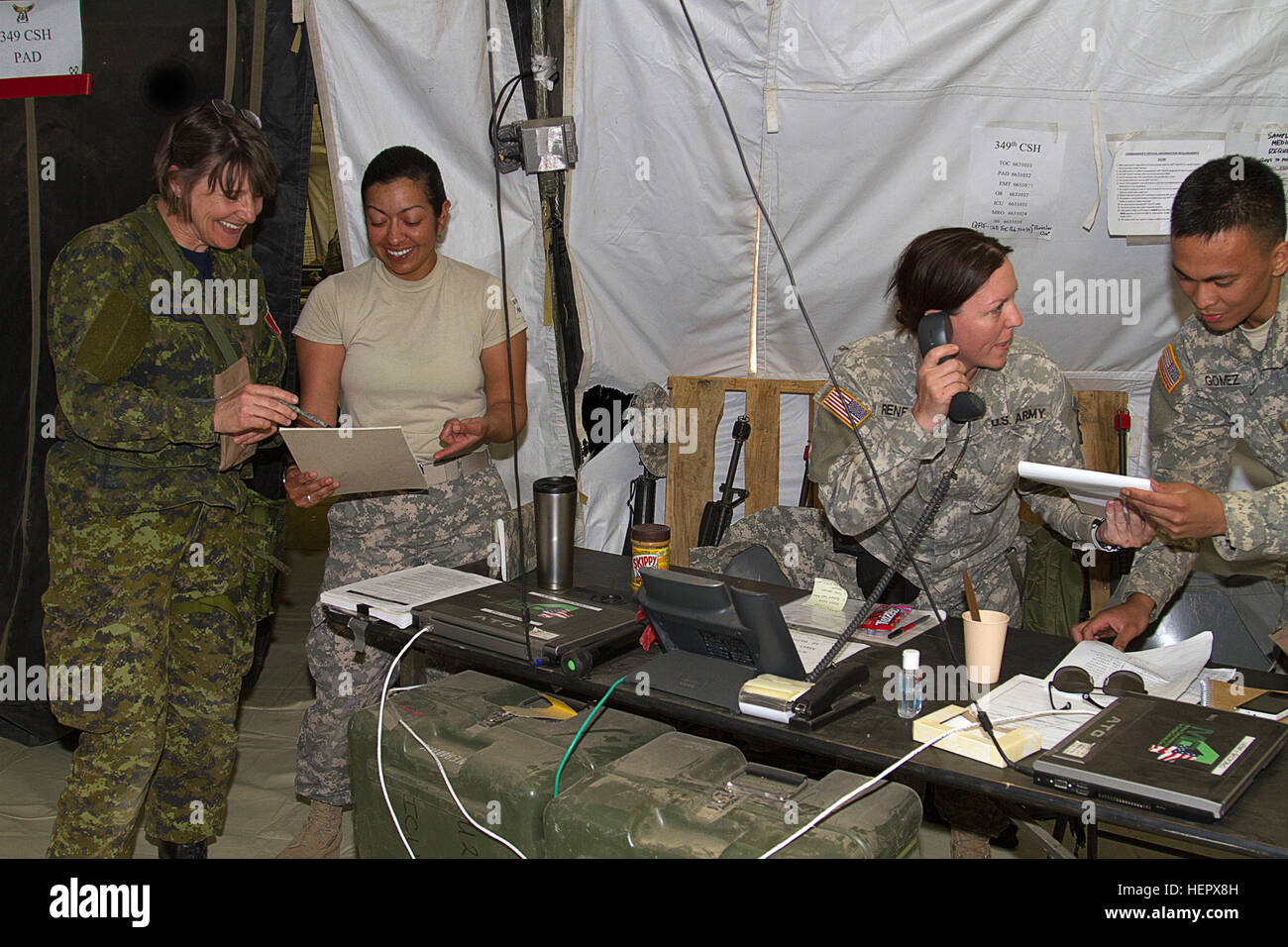 U.S. Army Reserve Soldiers, 349th Combat Support Hospital, Bell, Calif ...