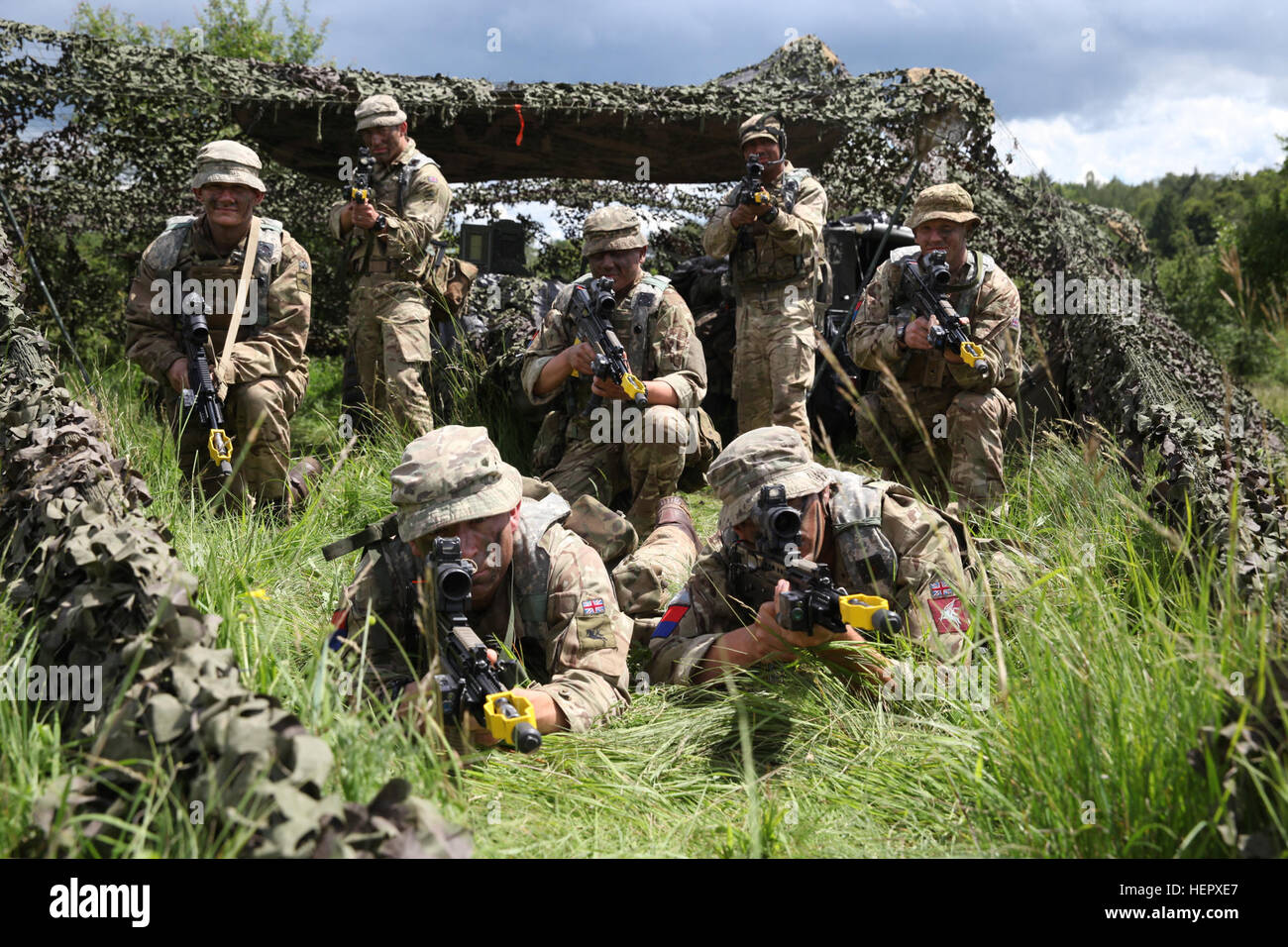United Kingdom soldiers of 7th Parachute Regiment Royal Horse Artillery ...