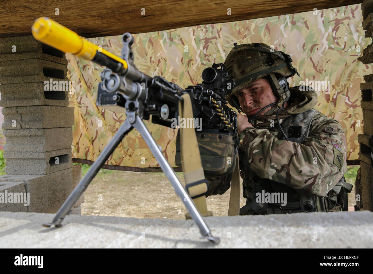 British Army Pvt. Keith Byrne of Bravo Company, 3rd Battalion ...