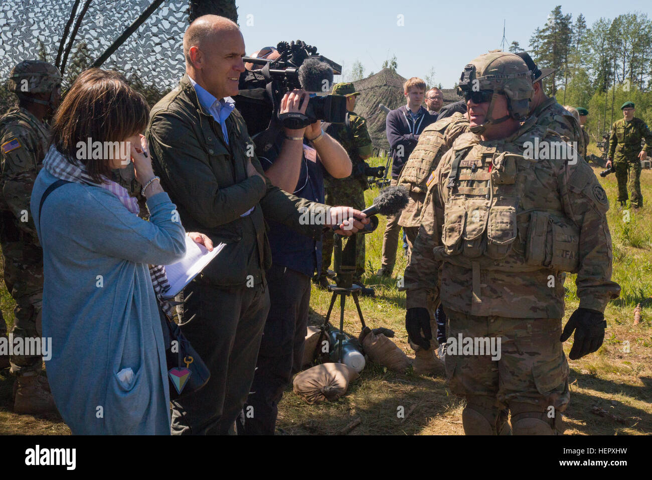 Jonathan Beale a Defense Correspondent with BBC News interviews U.S ...