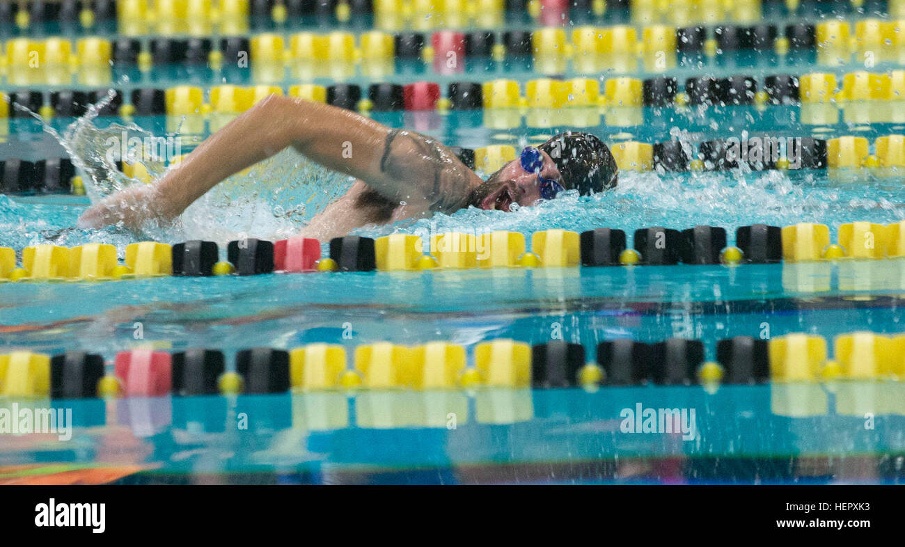 U.S. Army veterans participate in swimming competitions at the 2016 ...